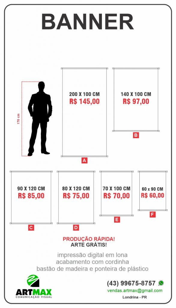 Banner em Lona « Artmax Comunicação Visual Londrina (43) 99675-8757
